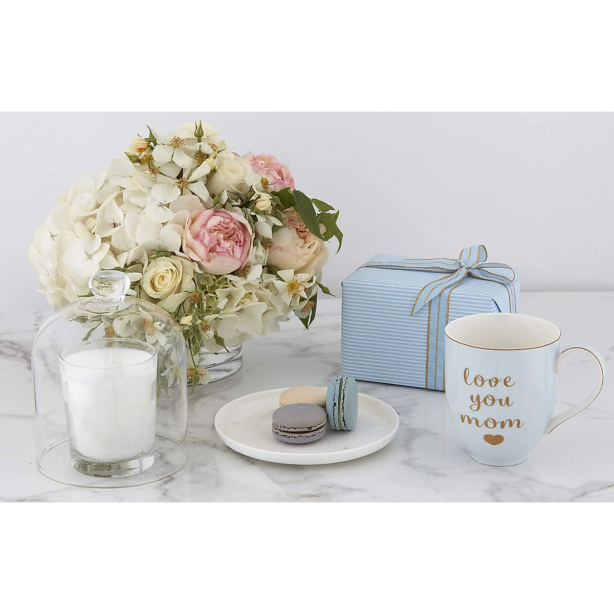 SipNBloom Mom-Mug Mothers Day Gifts for Mom, Mom Coffee Mug Mom Tea Cup Birthday Gifts for Mom, Mom Gifts 13.5 Oz Blue