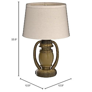 Set of 2 Rustic Living Room with 2 USB Port and Outlet,Farmhouse Table Bedside Lamps for Bedroom,Vintage Cottage Nightstand Lamps with Nightlight Miner Lantern