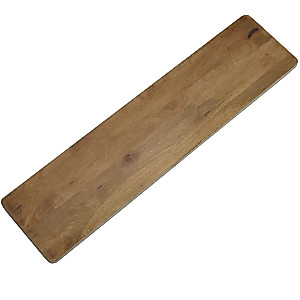 Fitz and Floyd Austin Craft Charcuterie Mango Wood Serving Board, 39-Inch, White