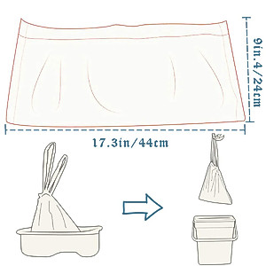 100 Pack Potty Chair Liners with Drawstring,Training Toilet Seat Potty Bags,Disposable Cleaning Bag for Kids Toddler Adults Pet Outdoors(44 x 24 cm)