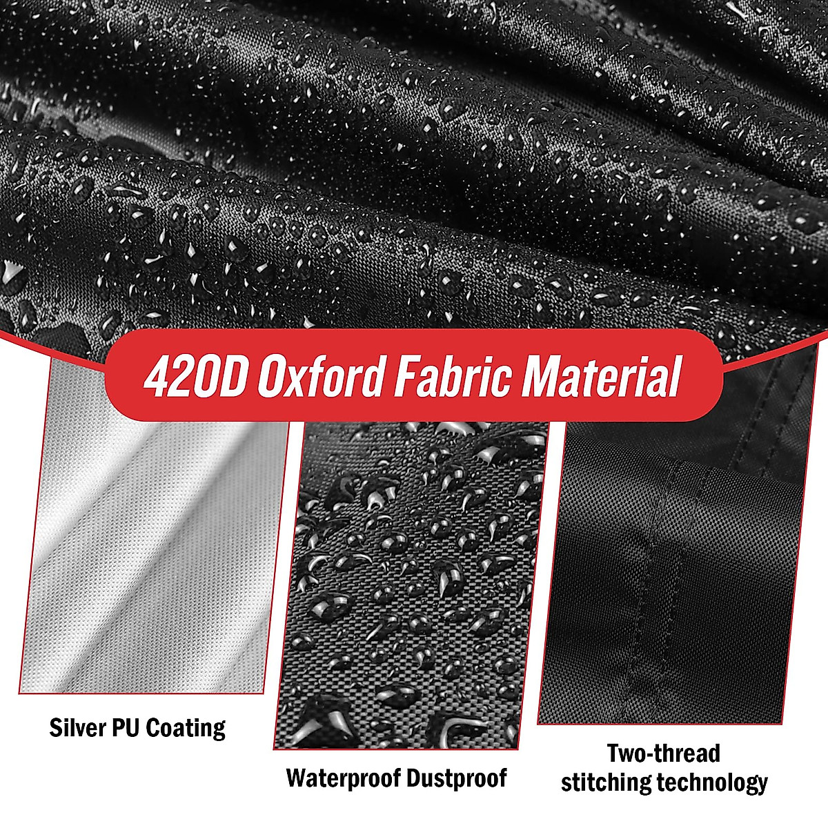 Youlvy Outdoor Grill Table Cover for Cuisinart CPT-194 Outdoor Stainless Steel Grill Prep Table, Waterproof Patio Prep Table Cover Grill Cart Cover All Season Protection