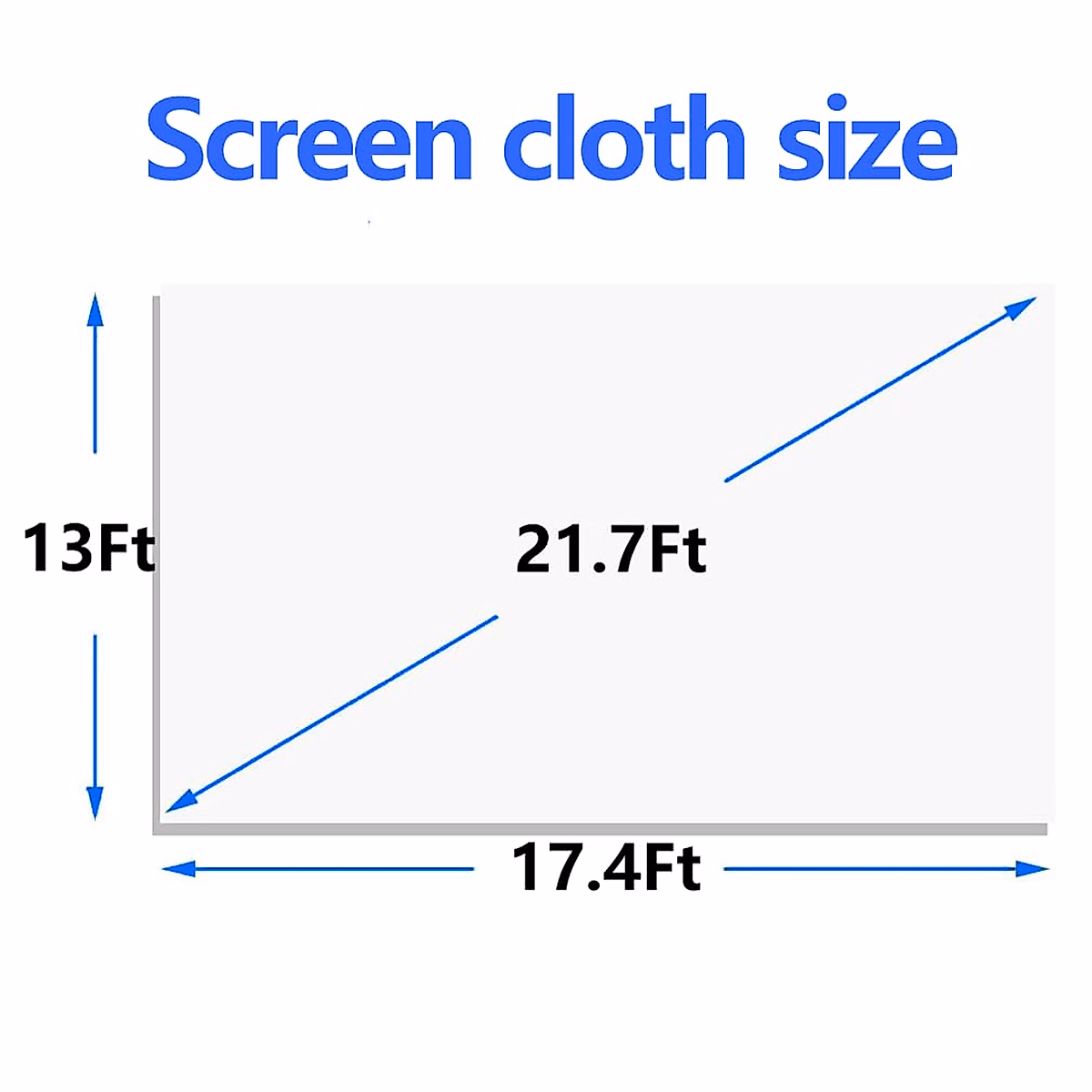 Replacement White Screen 26ft Inflatable Projector Screen for WGIA,No Seam，Inflatable Frame is not Included