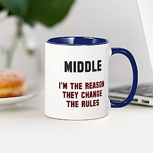 CafePress Oldest Middle Youngest Rules Mug Ceramic Coffee Mug, Tea Cup 11 oz