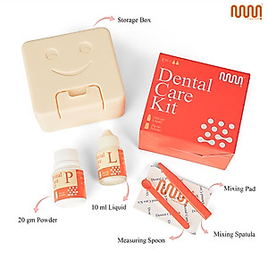 mastermedi Zinc Oxide Eugenol Cement Dental Care Kit Glue For Crowns & Bridges Filling