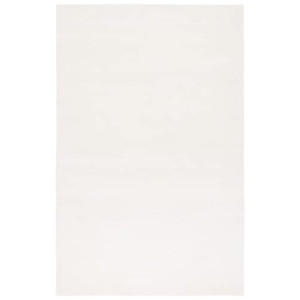 SAFAVIEH Fifth Avenue Collection Area Rug - 6' x 9', Ivory, Handmade Modern Solid Wool, Ideal for High Traffic Areas in Living Room, Bedroom (FTV128A)