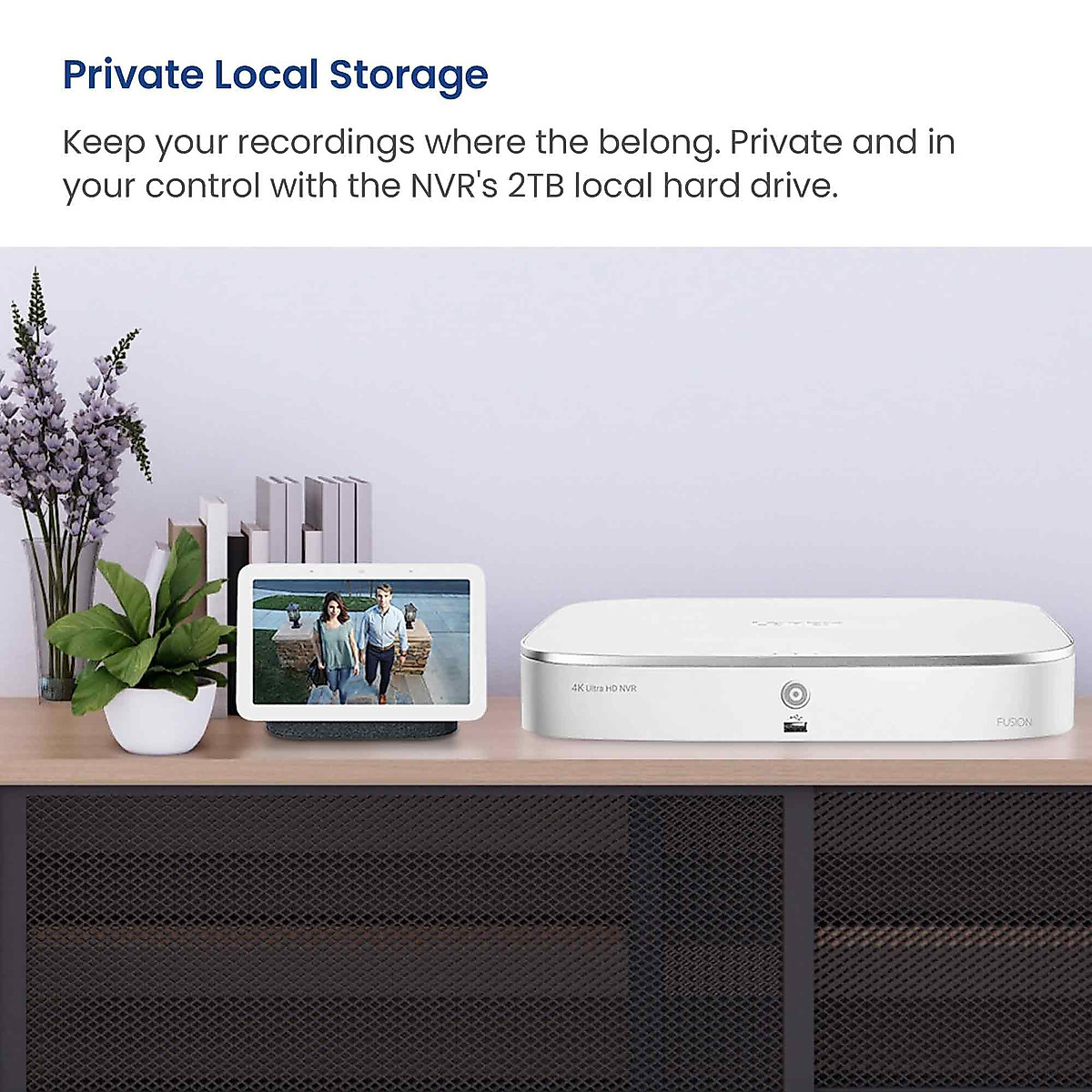 Lorex 4K Fusion 16-Channel (8 Wired + 8 Wi-Fi) 2TB NVR System with 5 Bullet Cameras Featuring Smart Security Lighting