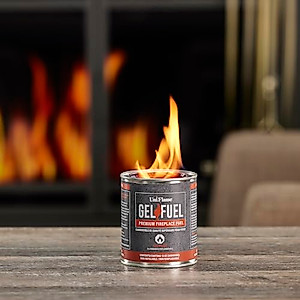 UniFlame - Gel Fuel, Premium Fireplace Fuel (12 Pack) | 12 13oz Cans