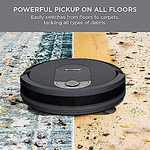 Shark IQ Robot Vacuum AV992 Row Cleaning, Perfect for Pet Hair, Compatible with Alexa, Wi-Fi, Black
