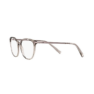A|X ARMANI EXCHANGE Women's Ax3078 Cat Eye Prescription Eyewear Frames, Tundra/Demo Lens, 53 mm
