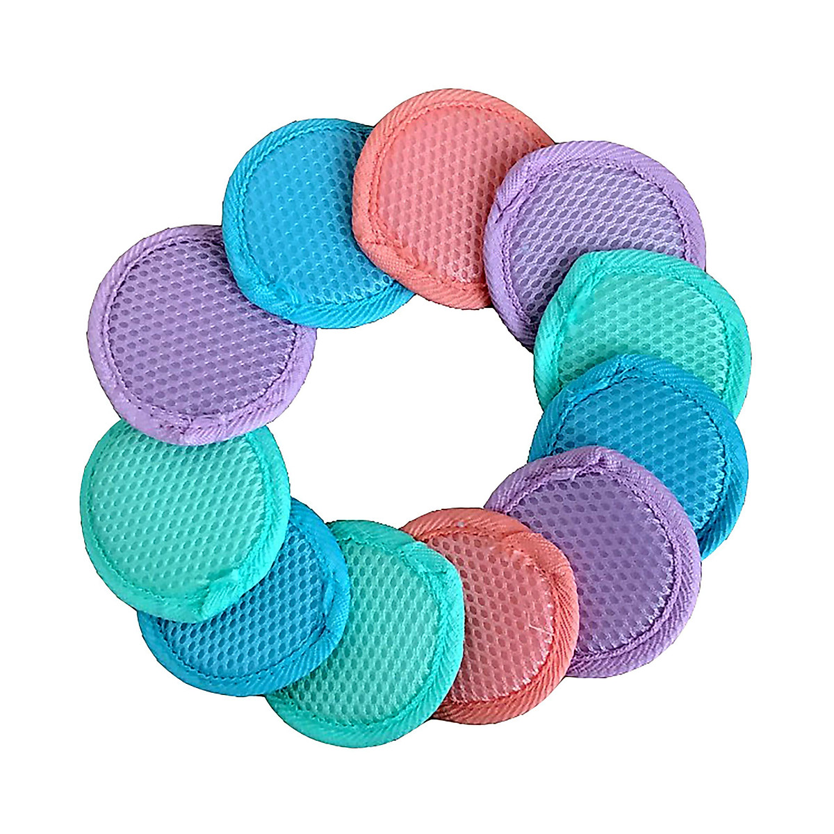 Microfiber Facial Scrubbers Reusable Makeup Remover Pads - Washable Reusable Cotton Pads - Cloth Cotton Rounds Acne Control Reusable Face Scrubber Pad For Cleansing & Face Exfoliator Pad (3 Per Pack)