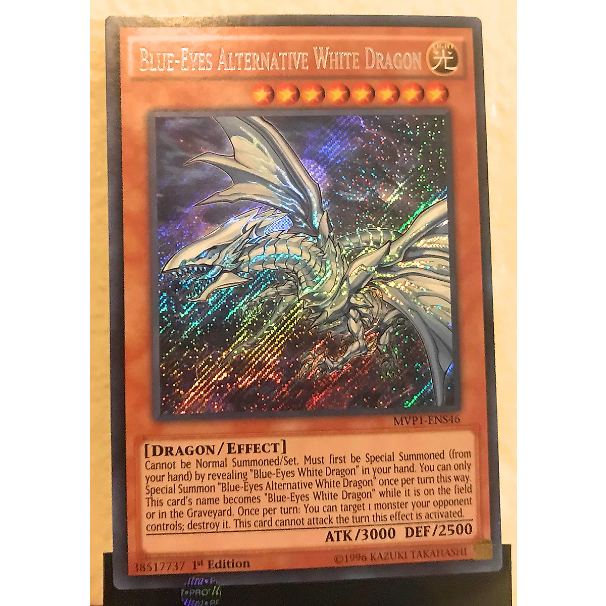Blue-Eyes Alternative White Dragon - MVP1-ENS46 - Secret Rare - 1st Edition