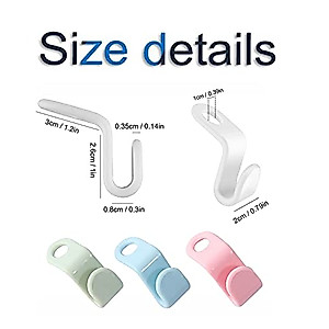 KiGesYo 48Pcs Clothes Hanger Connector Hooks, Cascading Hanger Hooks Extender Clips Connection Hooks for Heavy Duty Space Saving Outfit Hangers or Clothes Closet (White)