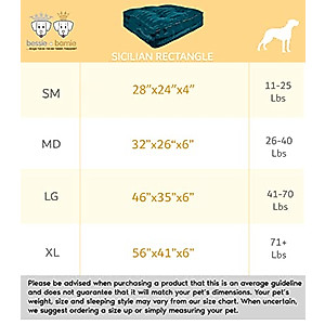 Bessie and Barnie Serenity Brown Luxury Extra Plush Faux Fur Rectangle Pet/Dog Bed (Multiple Sizes)