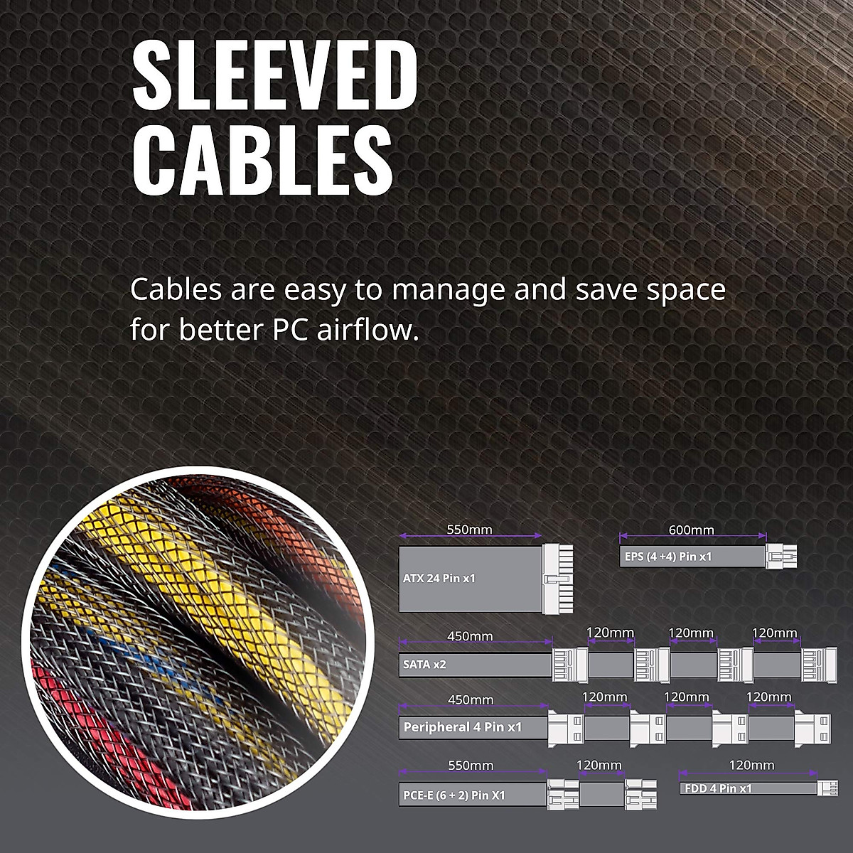 Cooler Master MWE Bronze 600 Watt 80 Plus Certified Power Supply, 3 Year Warranty