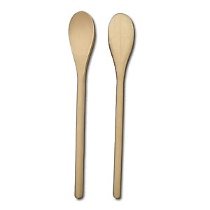 6 Piece Wooden Spoon Set - Healthy Non Stick Cooking Utensils for Mixing Stirring and Cooking Purposes