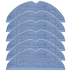 Vacuum Mop Replacement Pads, Compatible with Roborock S7 S7+ T7 T7S T7S Plus S7MaxV S7MaxV Plus S7MaxV Ultra Robot Vacuum, Washable Mop Cloth Rags Reusable Soft Mopping Pad Parts Accessories(6 Pcs)