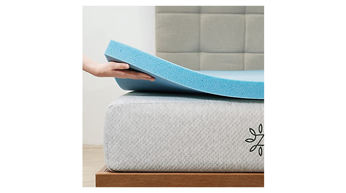 ZINUS Cooling Gel Memory Foam Mattress Topper - Queen