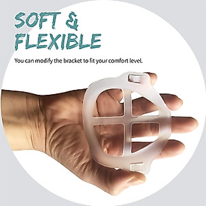 Lyft Livin Pack of 10 Silicone Face Mask Bracket Insert Guard for Under Mask in Turtle Cage Design Spacer Cup Breather for Better Breathing Fits for Adults & Kids Ideal for Disposable & Cloth Mask