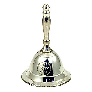 New Age Imports Inc. Altar Bell with Pentagram Design, 3 inches tall