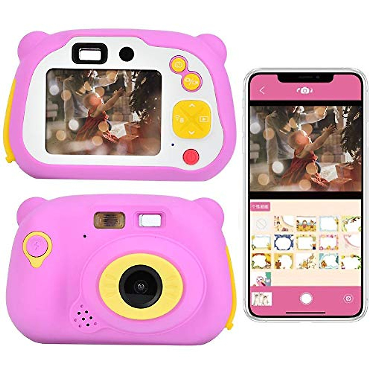 Kids Digital Camera, 2 inch Screen WiFi Kids Camera Auto Focus, Drop Resistant and Durable Birthday Gifts for Boys and Girls