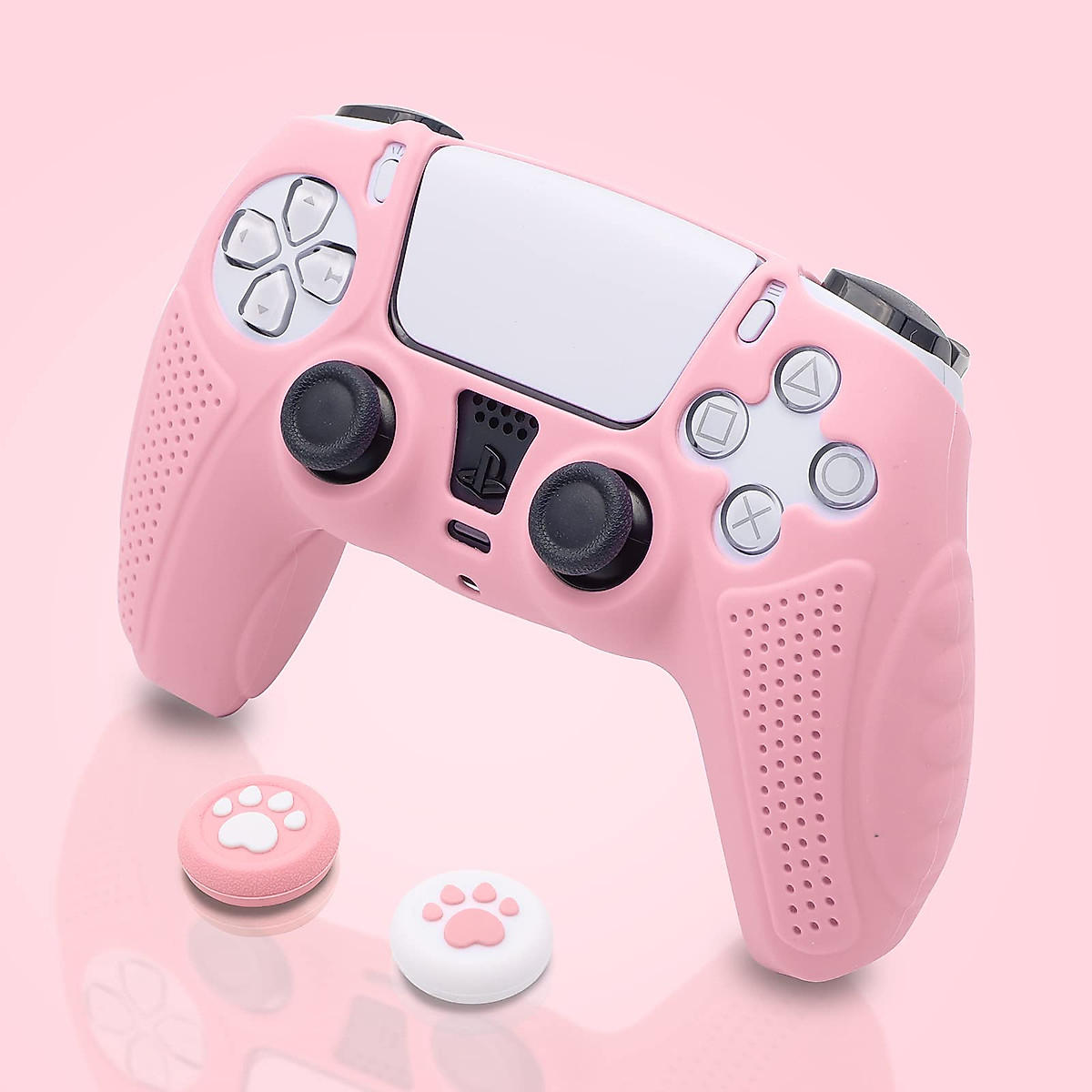 PS5 Silicone Controller Case, Pink PS5 Controller Skin, PlayStation 5 Controller Skin - Light Pink