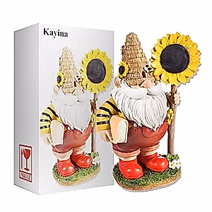 Kayina Garden Gnomes - Fairy Tale Gnomes Garden Statues,Gnomes Garden Decorations,Outdoor Garden Statue,Outdoor Decorations,Yard or Lawn,Funny Indoor Decor,Fairy Garden Ornaments,Christmas Resin Gifts