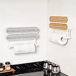 YZYDF Magnetic Cling Wrap Cutter Convenient Cling Film Dispenser Wrap Dispenser with Slide Cutter