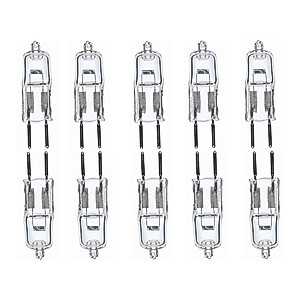 20W Halogen Bulbs 20 Watt T3 G4 Base 12 Volt Light Bulb 20W 12 Volt T3 JC Lamp Halogen Light Bulb for Landscape Track Lighting,G4 T3 Bi-Pin Base,Clear,Warm White,Pack of 10