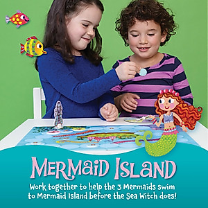 Peaceable Kingdom Mermaid Island Award Winning Cooperative Board Game for 2 to 6 Kids Ages 5+