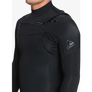 Quiksilver Mens 5/4/3 Sessions Chest Zip Wetsuit - Black | Medium