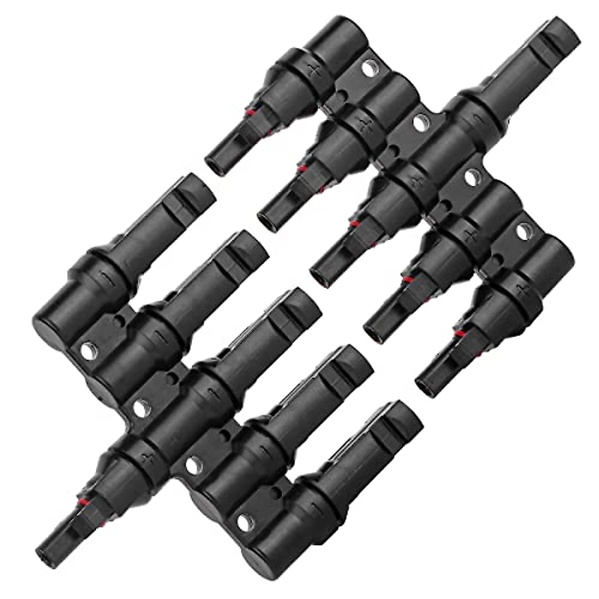 5 to 1 Solar Panel Connector - 5 Way Branch DIY Mount Tool Solar Parallel Connector in Pair - Solar Wire Connectors for Connection Between Solar Panels