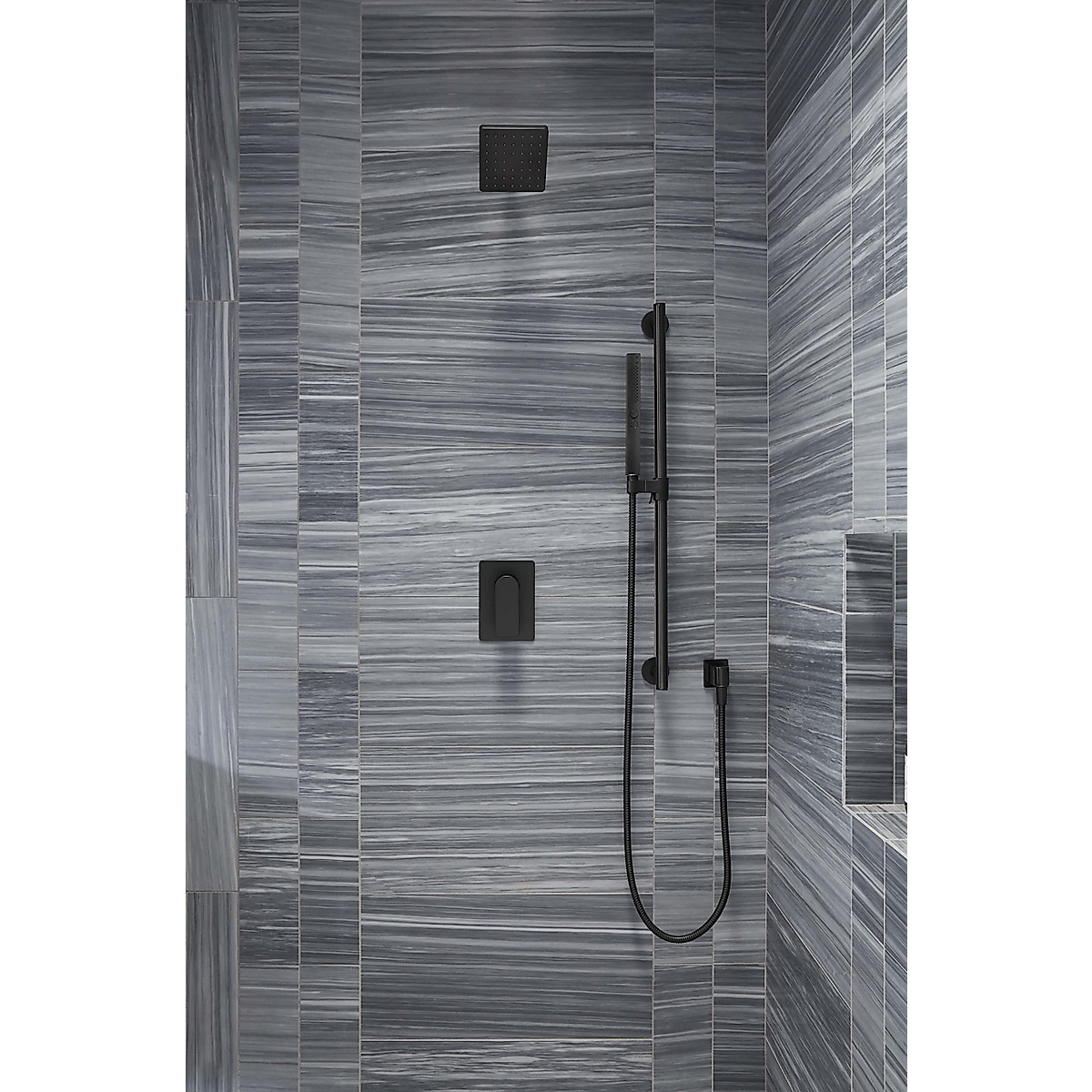 Kohler 24805-BL Parallel™ 2.5 gpm single-function showerhead with Katalyst air-induction technology