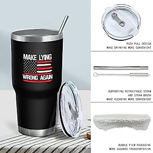 Make Lying Wrong Again Human’s Rights Coffee Tumbler Gym For Grandma For Office