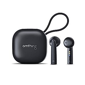 omthing True Wireless Earbuds, TWS Bluetooth 5.0 Headphones Stereo Sound Earphones, 4 ENC Mic, 25H Playtime Wireless Earbuds Sweatproof Sports Earphone, Suitable for Exercise/Driving/Home Office