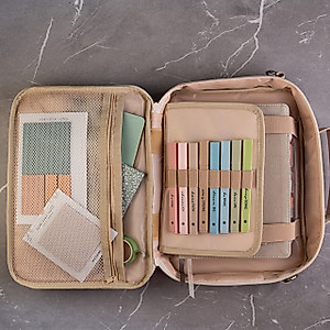 DIVERSEBEE Large Bible Cover with Handles and Shoulder Strap, Bible Carrying Case for Women, Bible Tote Bag, Bible Book Cover, Bible Accessories, Christian Gift (Geometric)