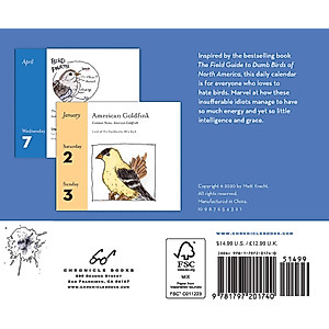 Dumb Birds of North America 2021 Daily Calendar: (One Page a Day Calendar of Funny Bird Facts, Humor Daily Calendar about Birds with Bird Artwork)