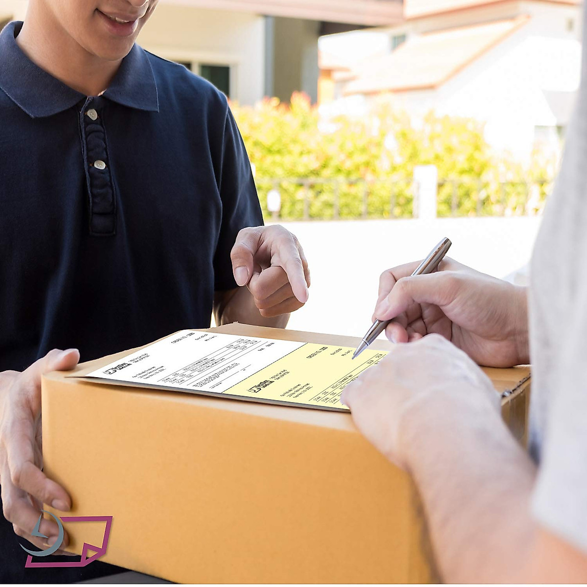 NextDayLabels - Pack of 500 Sheets 8-1/2 x 11" 2 Part Perforated Paper, Great for Invoices, Receipt, Statement etc. (White/Yellow)