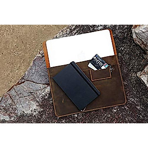 Vintage retro leather new macbook pro 14 15 16 inch sleeve case/macbook air leather bag cover MAC05SF-B