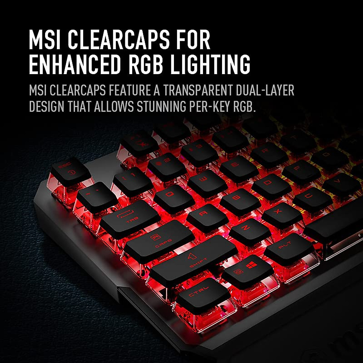 MSI Vigor GK71 Sonic US Mechanical RGB Gaming Keyboard Sonic Red Switches