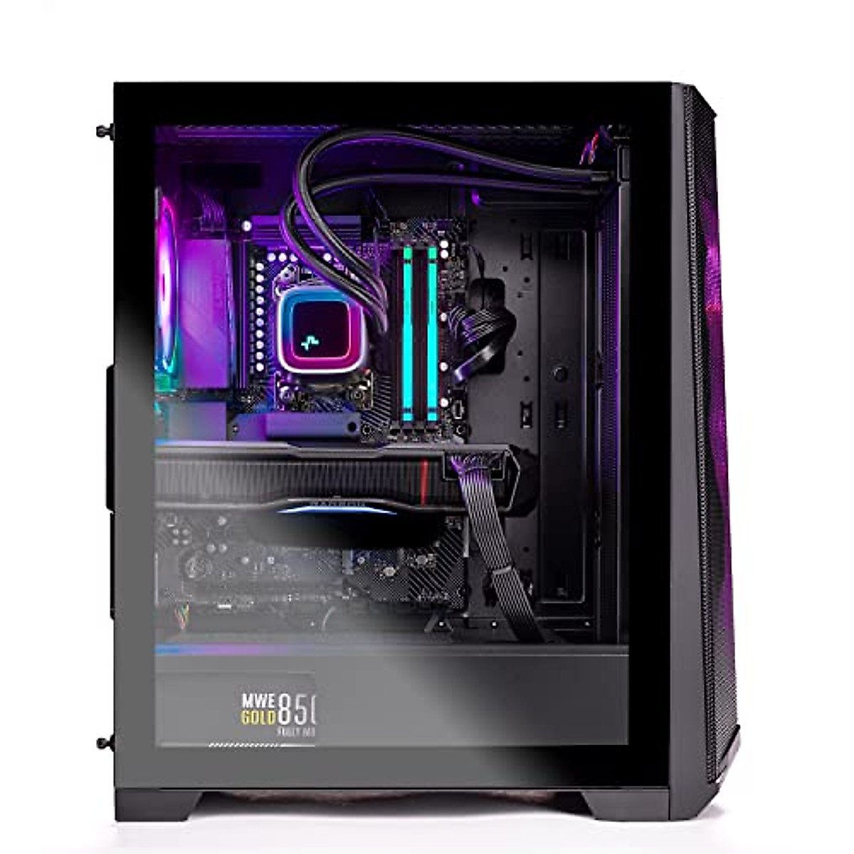 Skytech Chronos Gaming PC Desktop – Intel Core i7 13700K 3.4 GHz, NVIDIA RTX 4070, 1TB NVME SSD, 32GB DDR5 RAM RGB, 750W Gold PSU, 360mm AIO, 11AC Wi-Fi, Windows 11 Home 64-bit,Black