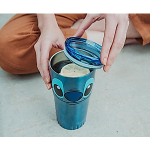 Silver Buffalo Lilo and Stitch Travel Mug, 20 Ounces