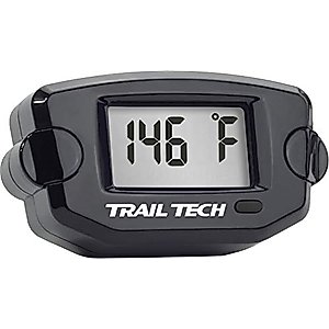 Trail Tech Black TTO Temperature Meter 22mm Hose For Water Cooled Applications 742-EH2