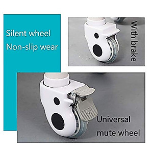 for Storage Organizer,Shelving Unit on Wheels,Hospital Equipment Trolley with Drawer/White/54 * 37 * 98Cm, PIBM, White, 54 * 37 * 98Cm