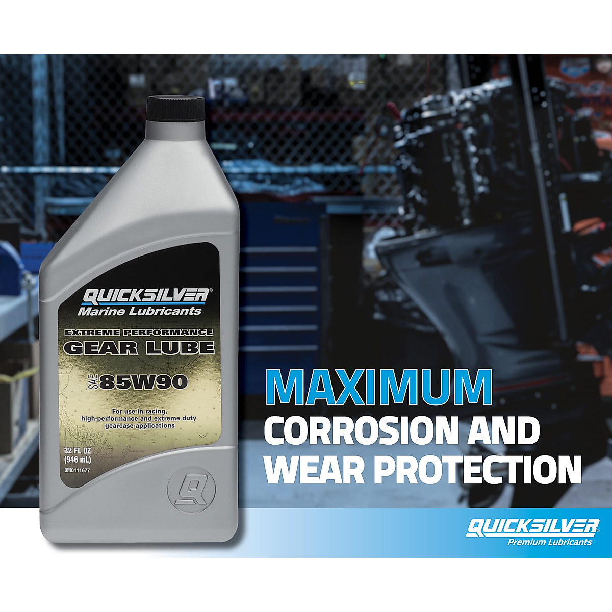 Quicksilver 85W-90 Extreme Performance Gear Lube - 1 Qt.