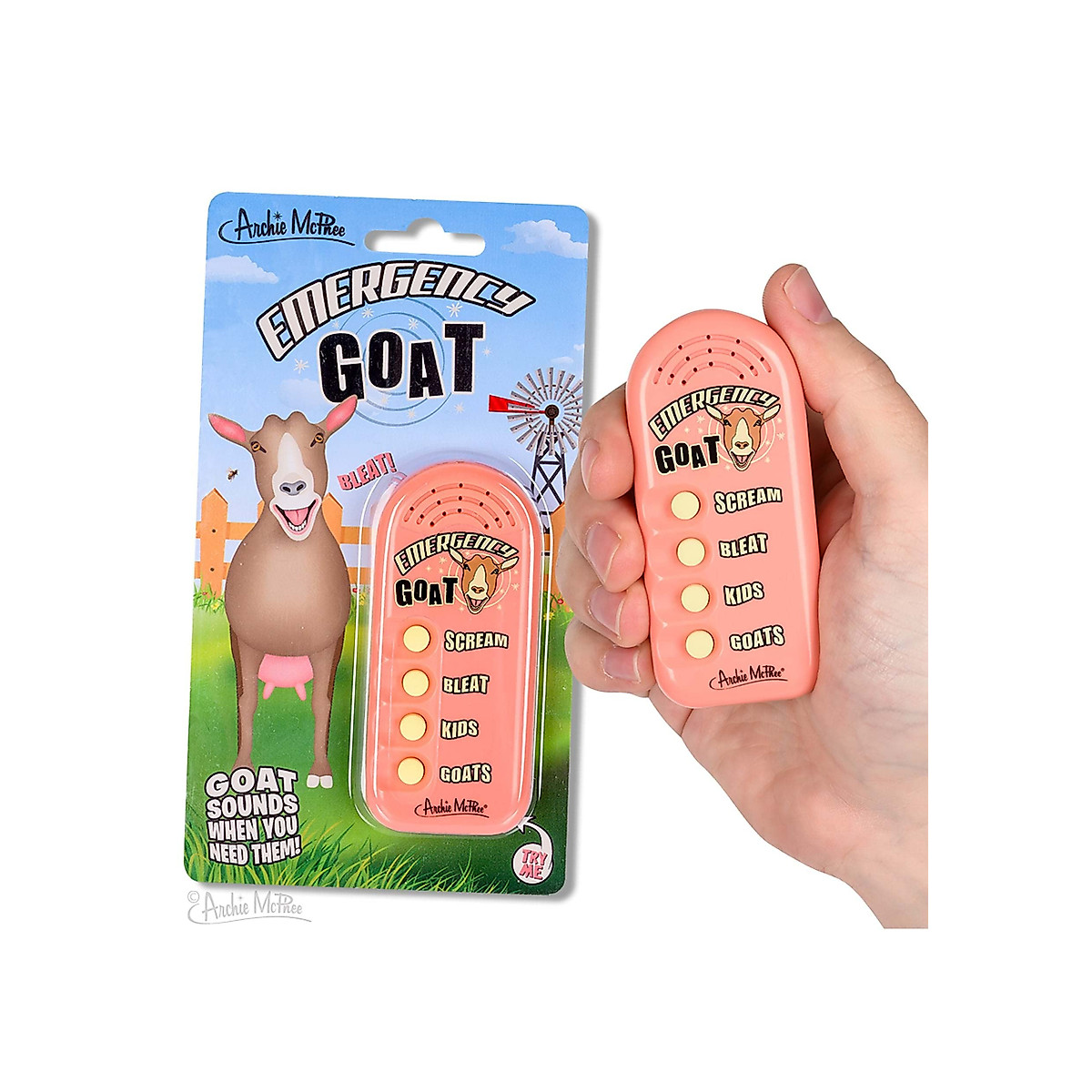 Mcphee Accoutrements Electronic Emergency Goat Noisemaker 4 Different Sounds!