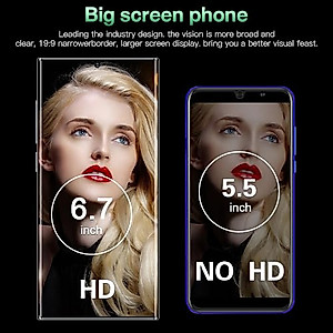 VSMOX S23Ultra Smartphones 5G SIM Free Unlocked, 6.7in HD Display Mobile Phones with Built-in Pen, 8GB 256GB, Android 13, 32MP 64MP, 6800mAh, Dual SIM, 10W Charger,Army Green-8GB~256GB