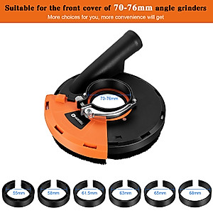 HARDELL 7 Inch Dust Shroud, Expert Surface Grinding Dust Shroud for Angle Grinder, Surface Grinding Shroud (180MM)