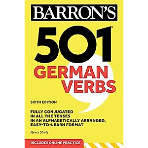 501 German Verbs, Sixth Edition (Barron's 501 Verbs)
