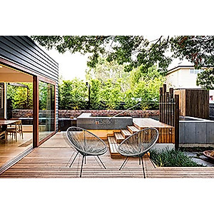 Kingmys Acapulco Woven Lounge Chair for Indoor and Outdoor Use (2PC Gray)