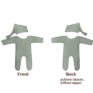 Newborn Photography Props Elf Costume Baby jumpsuit With Hats for Baby Boys Girls Photoshoot Outfits